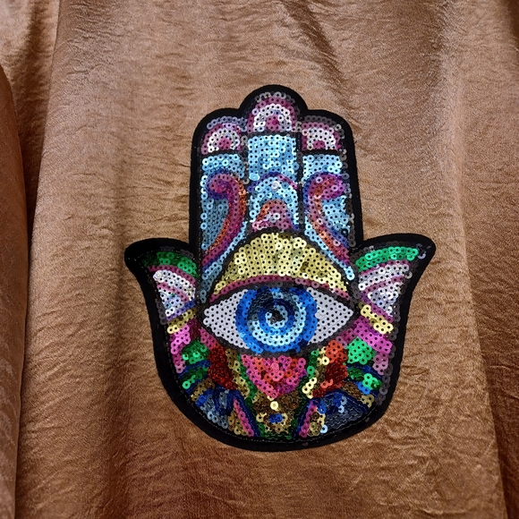 Sun Gods | Intimates & Sleepwear | Sun Gods Gold Hamsa Back Embellished ...